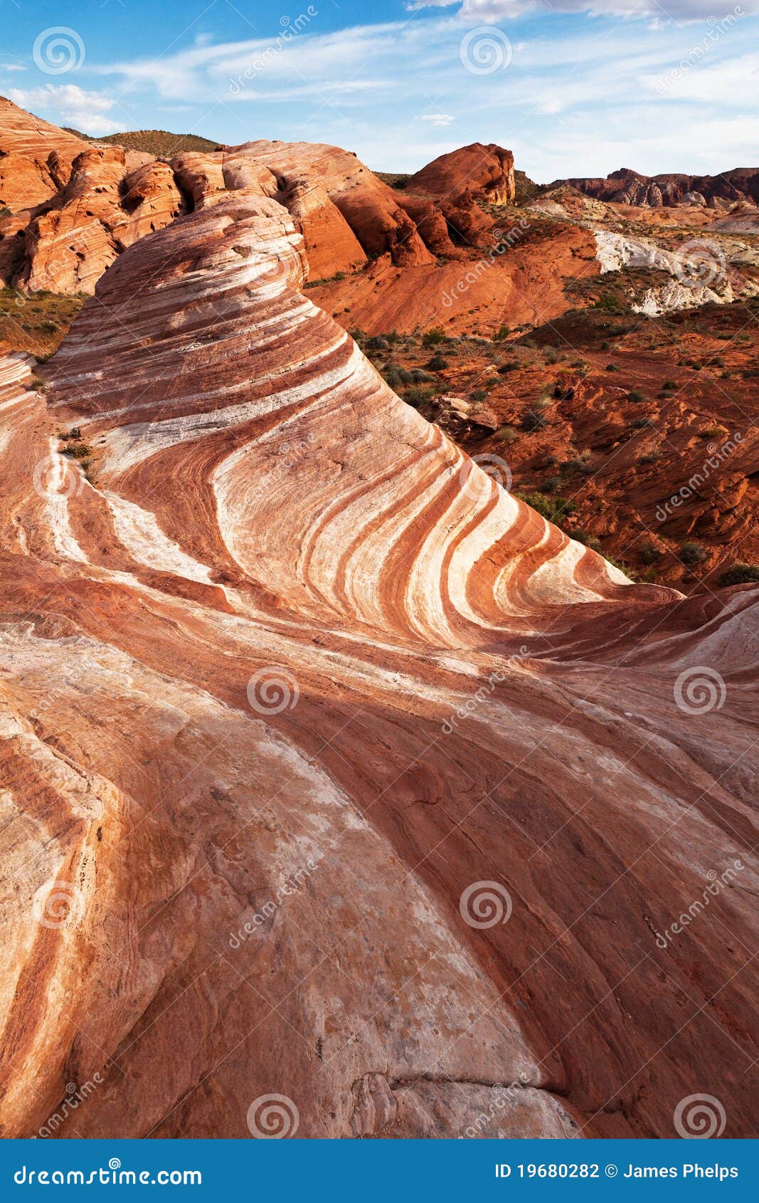 Sandstone Rock Formation In Mojave Desert Stock Photo - Image: 19680282