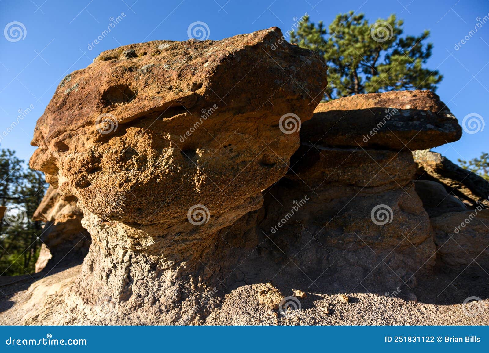 Sandstone Rock Formations in Colorado Stock Photo - Image of geologist ...