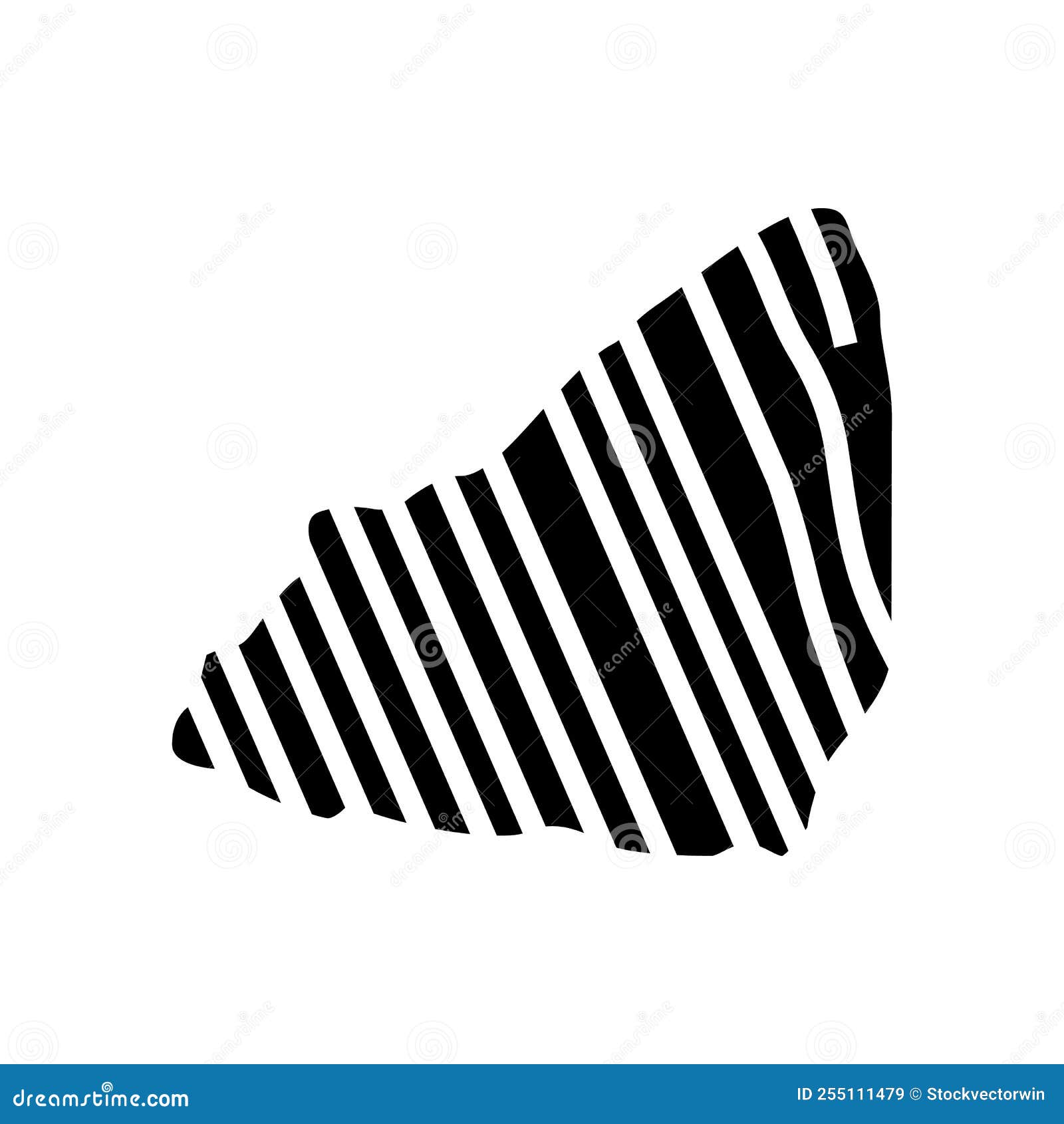 Sandstone Rock Glyph Icon Vector Illustration Stock Illustration ...