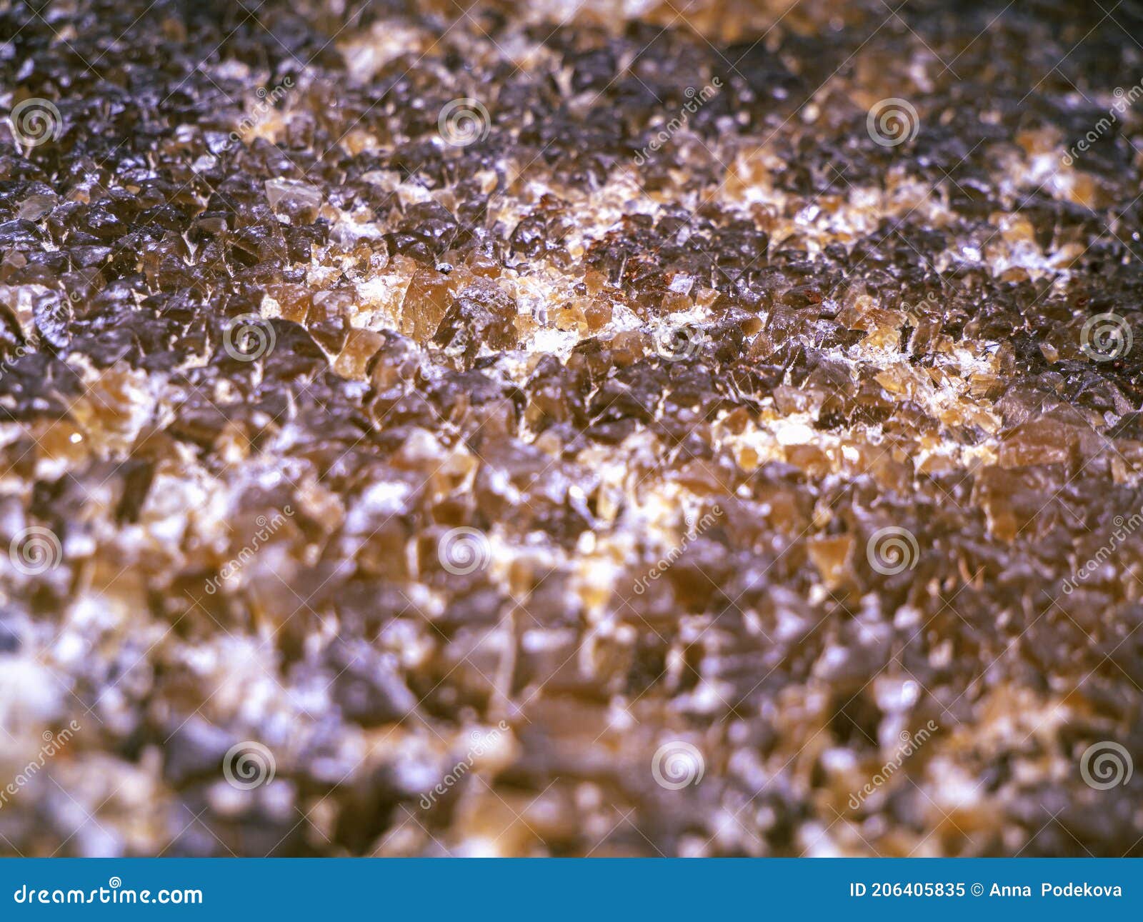 Sandstone Shapes and Crystals Quartz on the Beach. Stock Image - Image ...