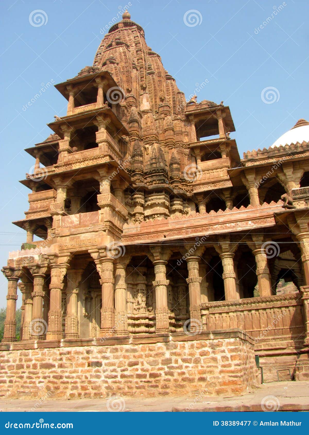 Sandstone temple jodhpur stock image. Image of grandeur - 38389477