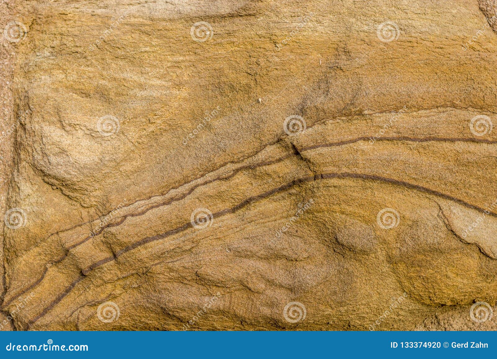 Sandstone Wall, Sandstone with Artistic Patterns Hatching Relief Stock ...