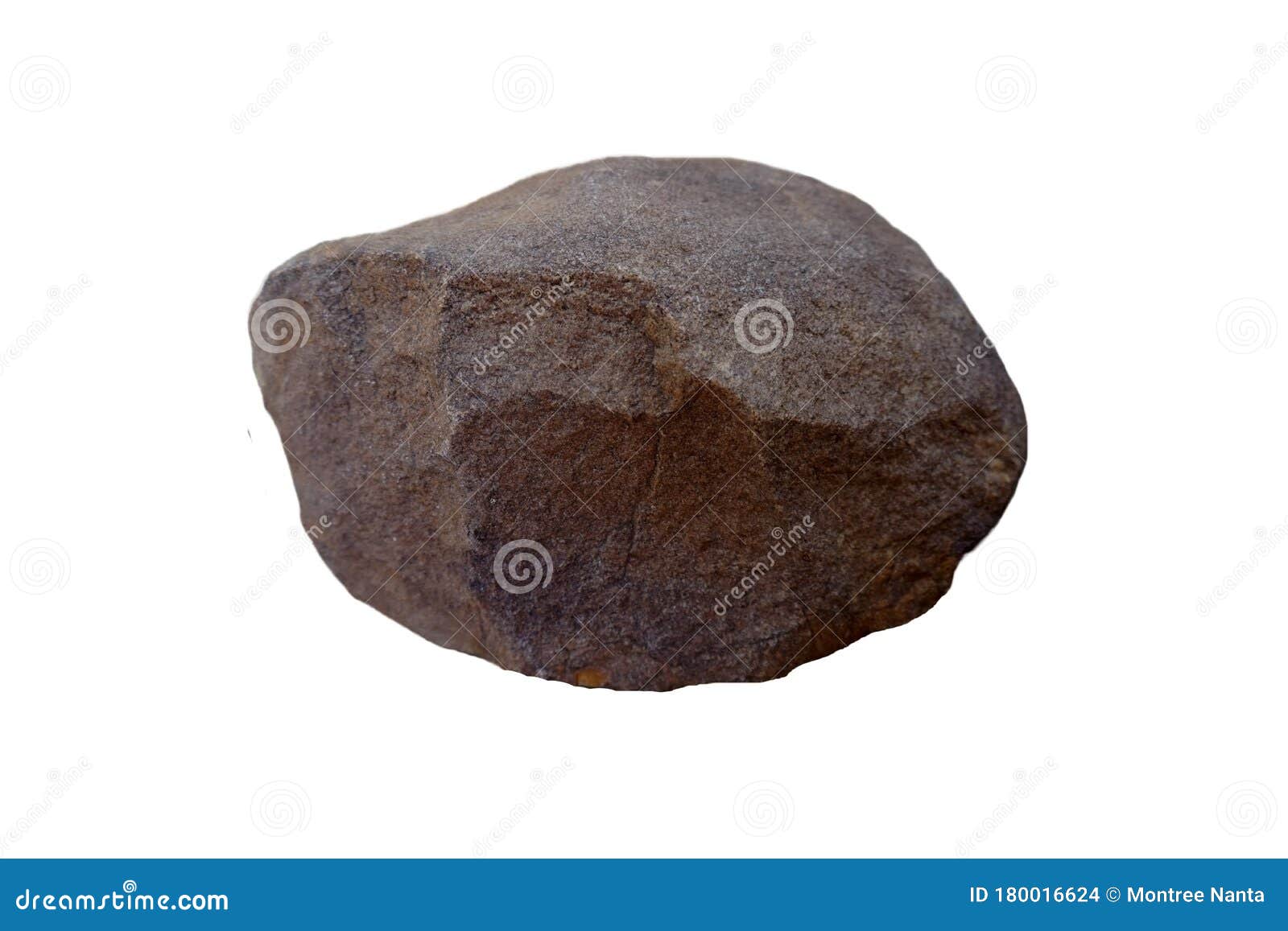 Sandstone on White Background. Ancient Stone Tools, Flake with Cortical ...