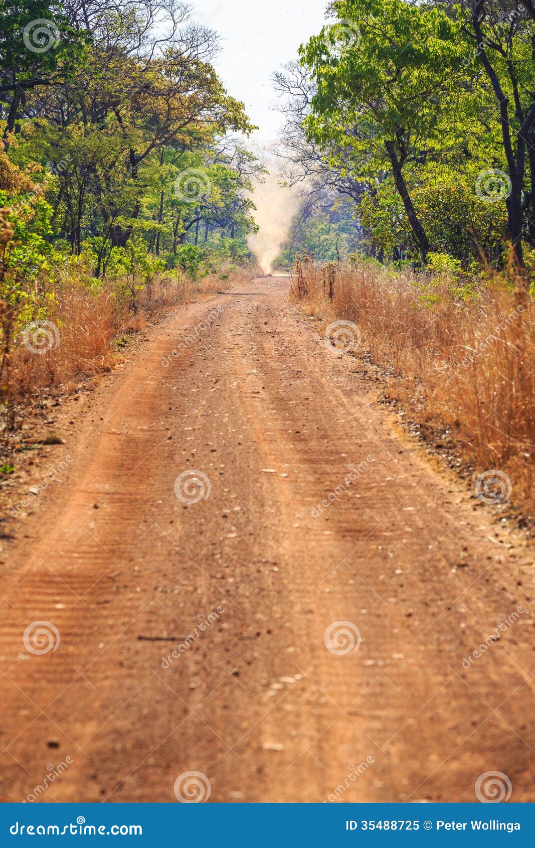 Sandstorm on an Abandon Sand Road in Africa Stock Image - Image of sand ...