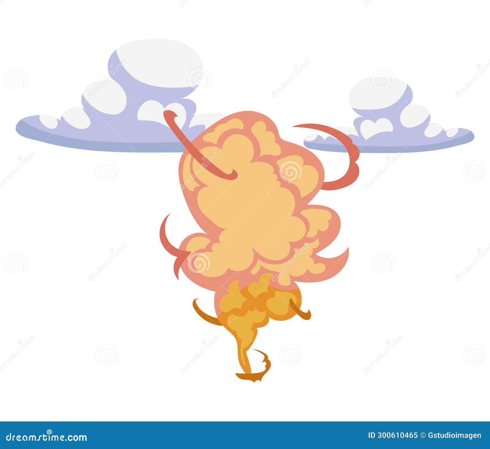 Sandstorm Illustration and Clouds Stock Vector - Illustration of haze ...