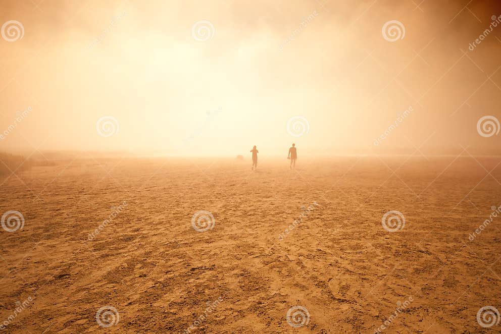 Sandstorm photo stock photo. Image of disaster, people - 25609846