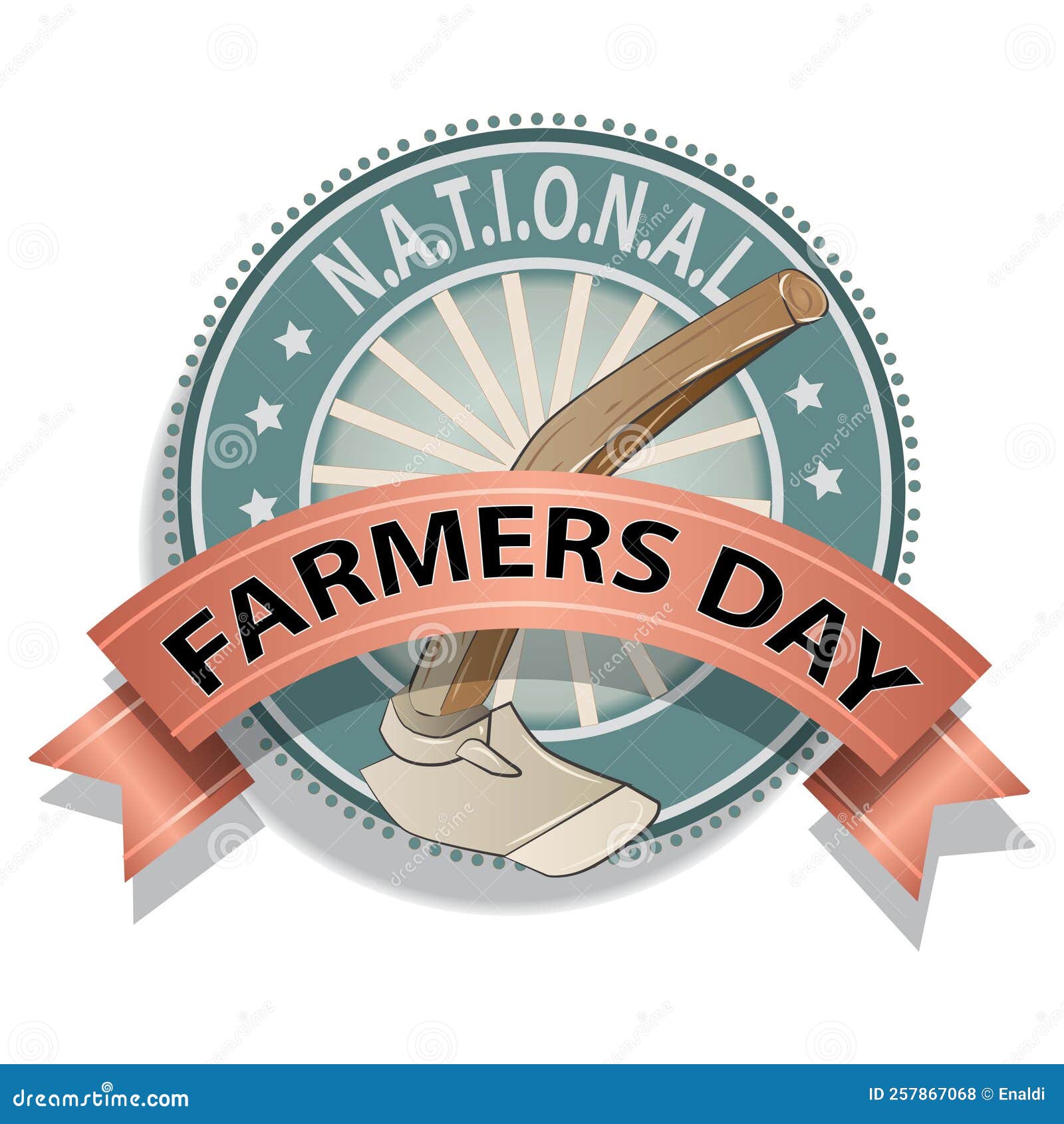 National Farmers Day Sign and Vector Illustration Stock Illustration ...