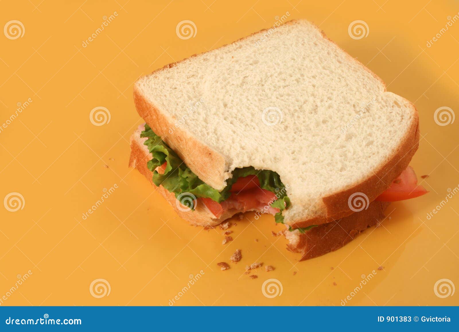 Sandwich bite stock image. Image of biting, crumbs, bitten - 901383