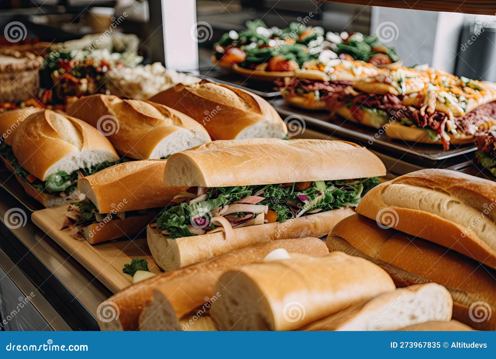 Sandwich Buffet with an Array of Fillings and Toppings for Guests To ...