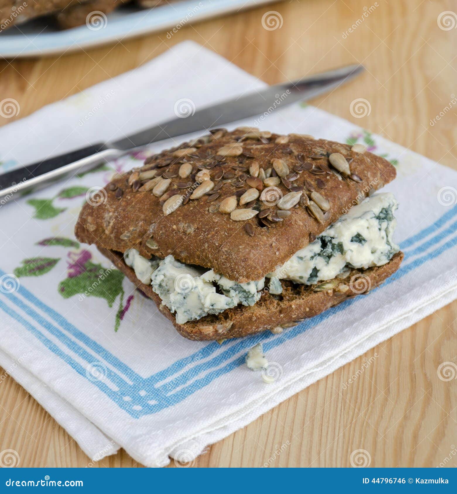 Sandwich with Cheese Roquefort Stock Photo - Image of lunch, food: 44796746