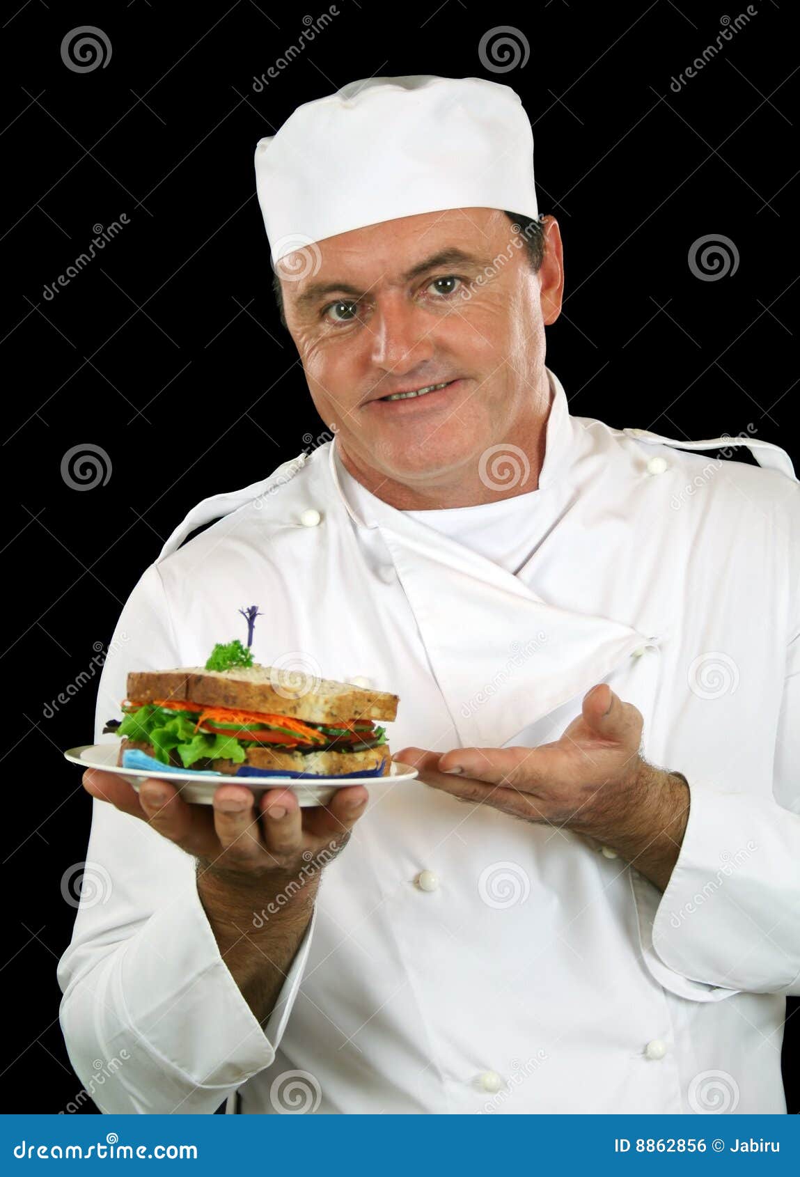 Sandwich Chef stock photo. Image of healthy, carrot, looking - 8862856
