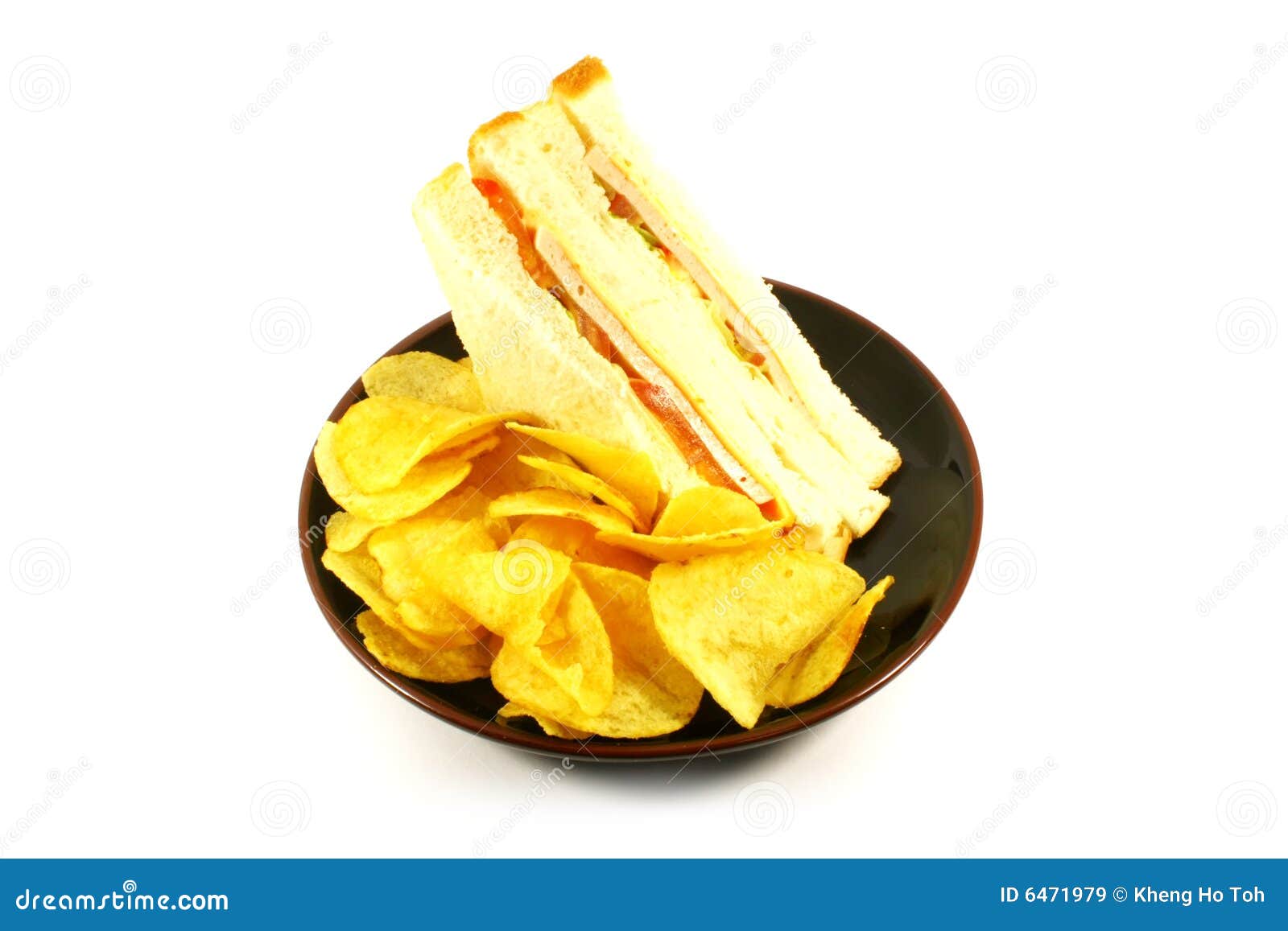 Sandwich and Chips Meal Combo Stock Image - Image of potato, sandwiches ...