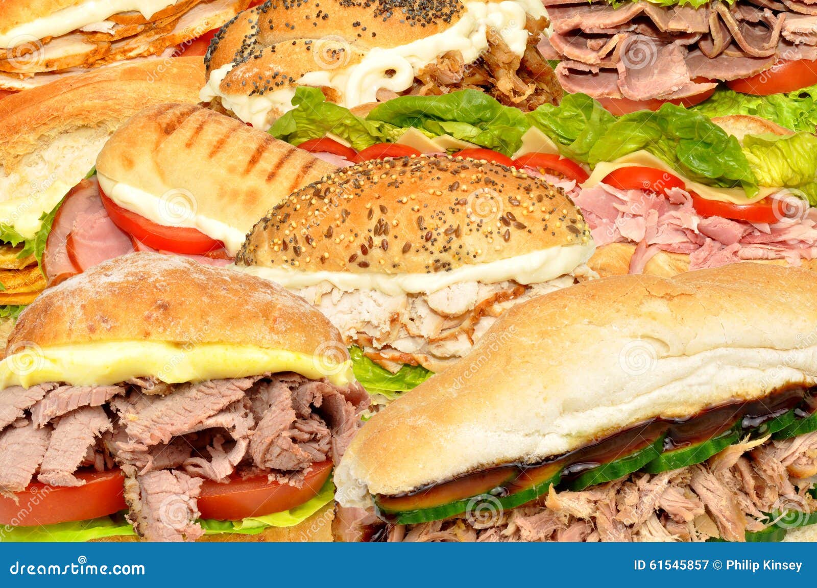 Sandwich Collage Royalty-Free Stock Photo | CartoonDealer.com #61545999