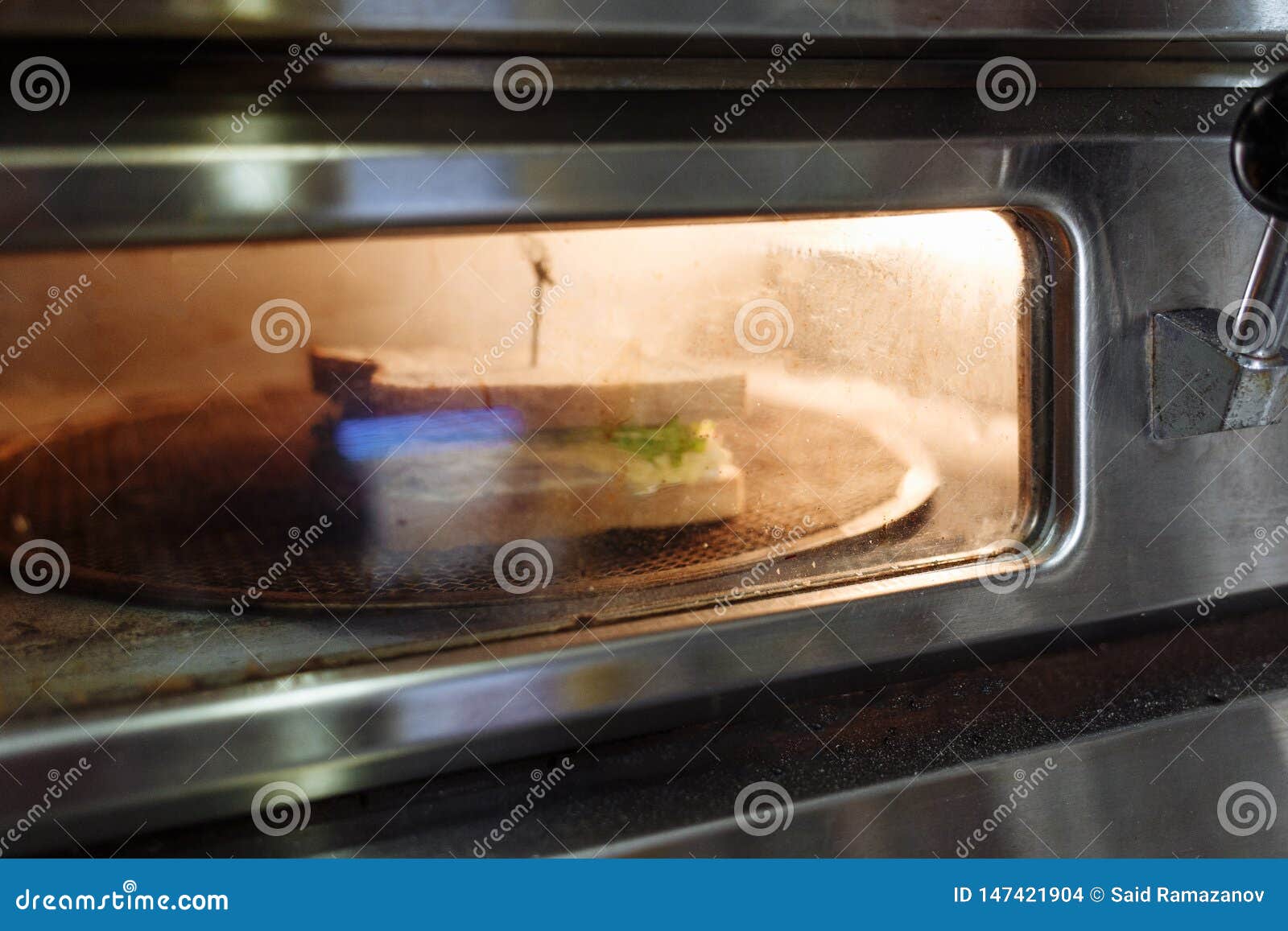 Sandwich in the Cooking Process on a Whiteboard Stock Photo - Image of ...