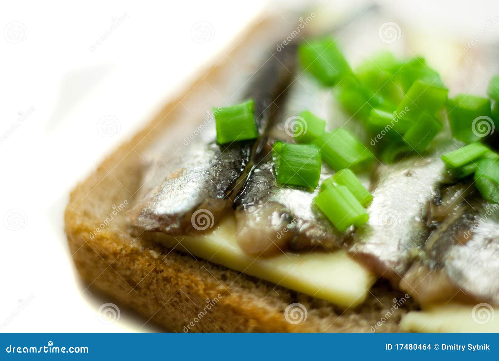 Sandwich with Fish and Spring Onions Stock Photo - Image of food, smell ...
