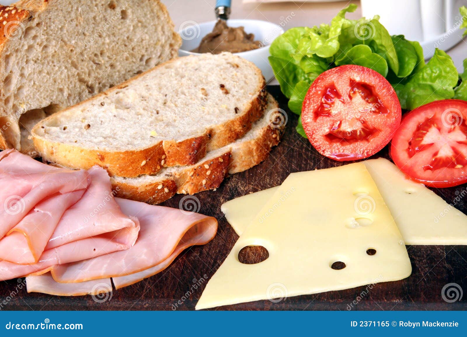 Sandwich Fixings stock image. Image of jarlsberg, healthy - 2371165