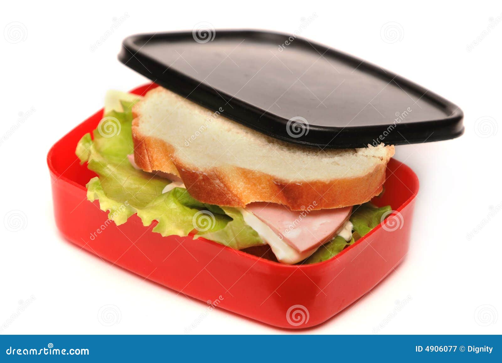 Sandwich in the food box stock image. Image of colorful - 4906077