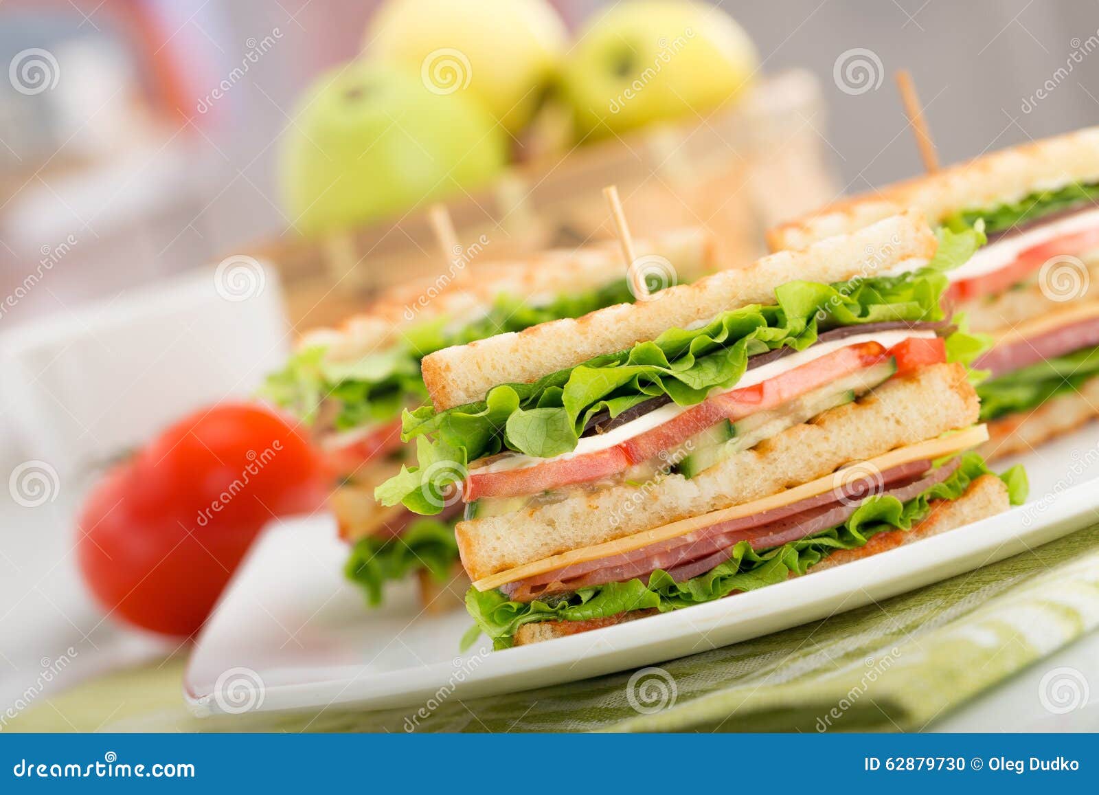 Sandwich stock photo. Image of healthy, wholemeal, delicious - 62879730