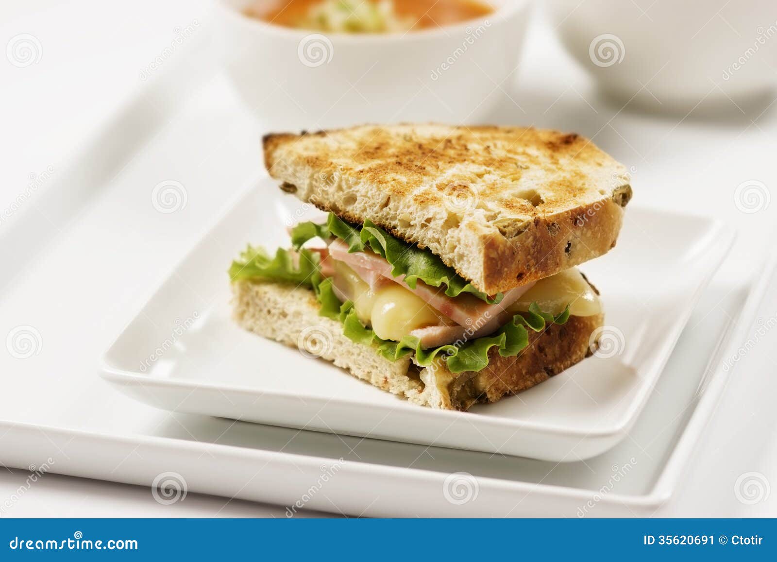 Sandwich stock image. Image of meat, lunch, snack, lettuce - 35620691