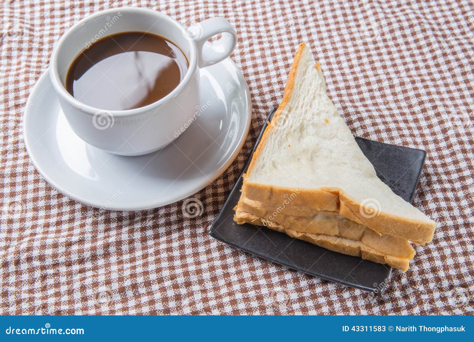 Sandwich with Ham and Coffee Stock Image - Image of coffee, fastfood ...