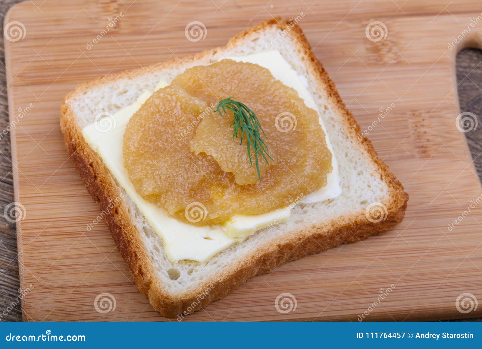 Sandwich with herring roe stock image. Image of appetizer - 111764457