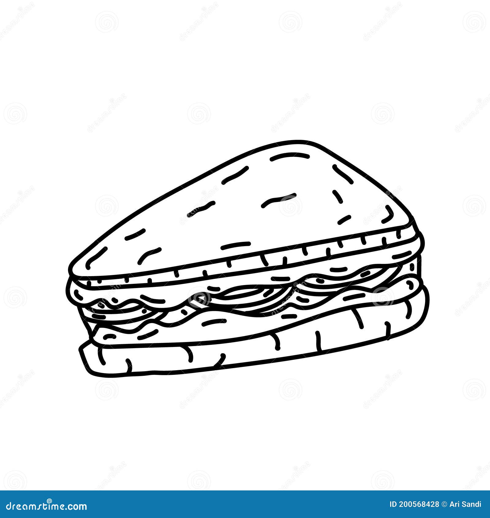 Outline Of A Sandwich