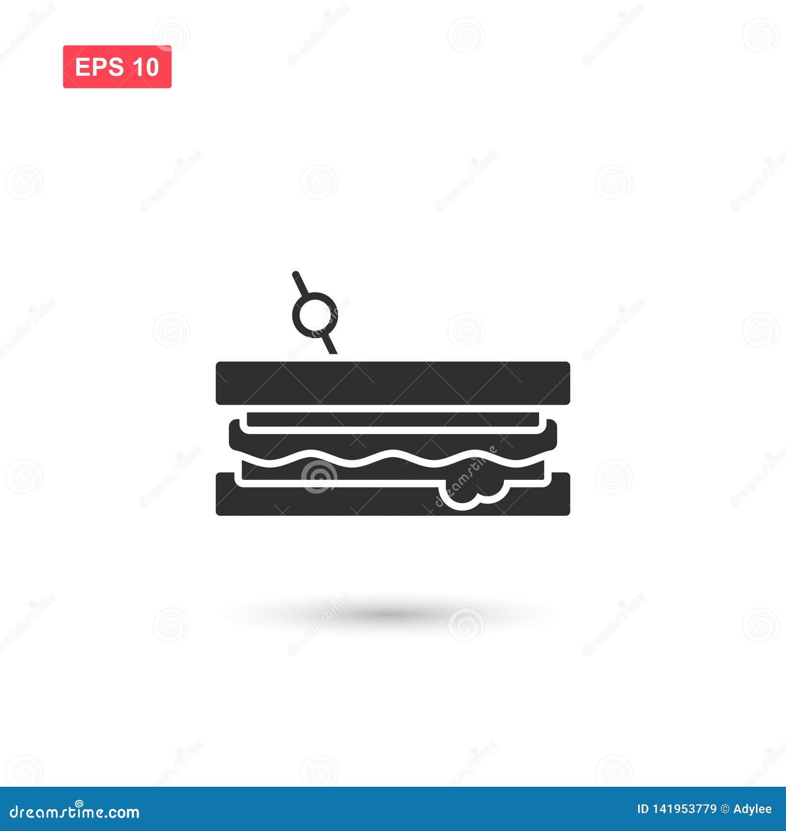 Sandwich Icon Vector Isolated 4 Stock Vector - Illustration of ...