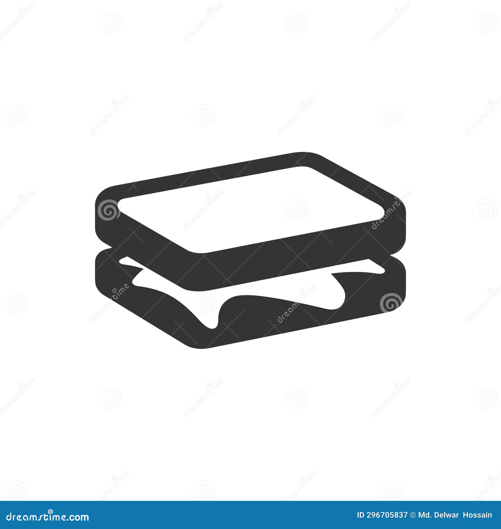 Sandwich Icon stock vector. Illustration of sign, vector - 296705837