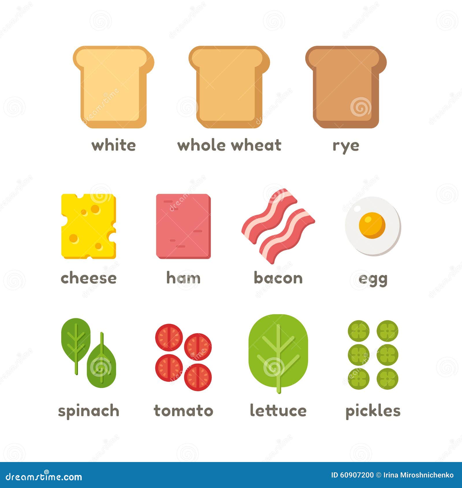 Sandwich Ingredients Food Illustration Royalty-Free Cartoon ...