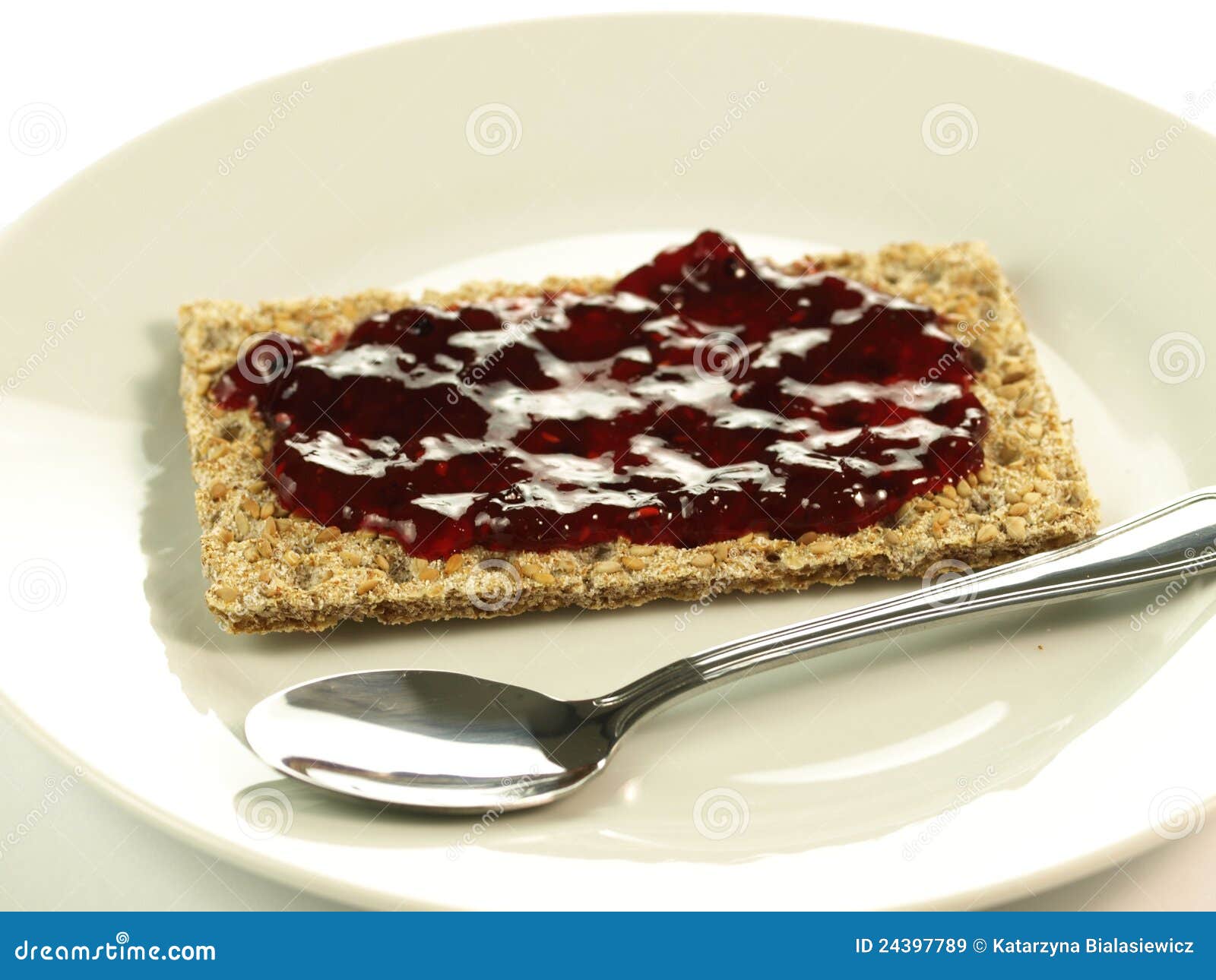 Sandwich with jam stock image. Image of crispy, east - 24397789