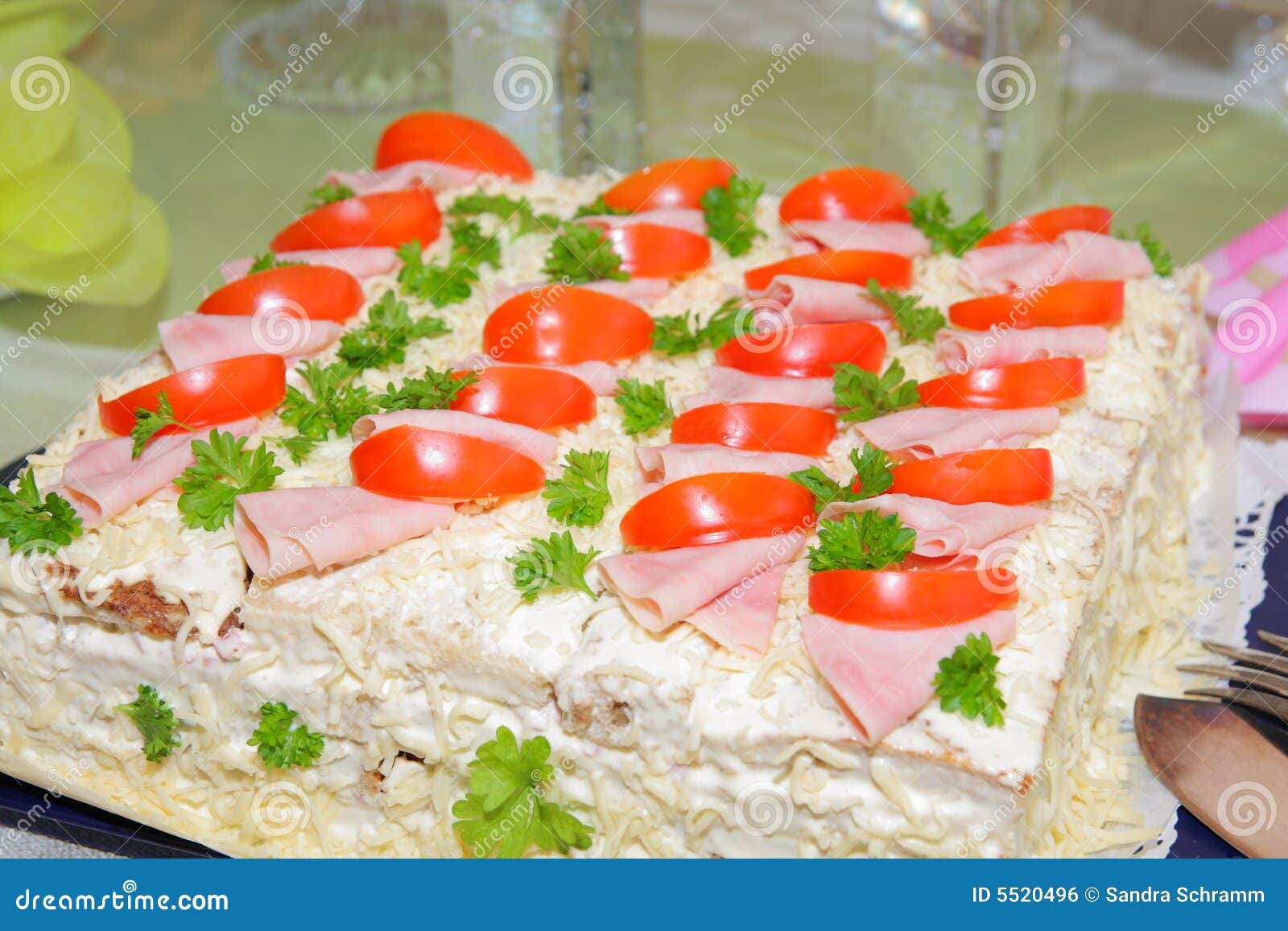 Sandwich layered cake stock photo. Image of elegance, healthy - 5520496
