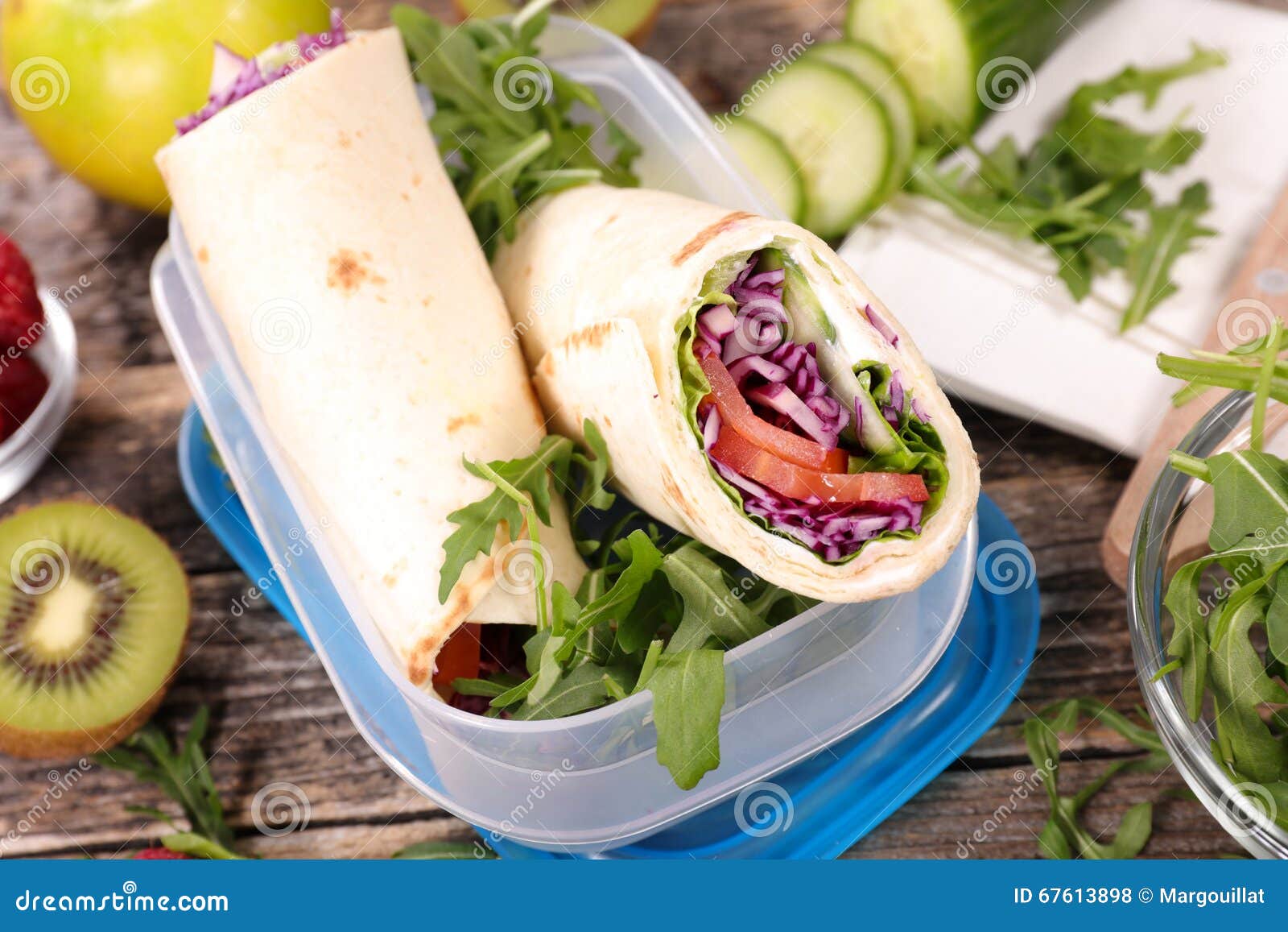 Sandwich, lunch box stock photo. Image of fajita, food - 67613898