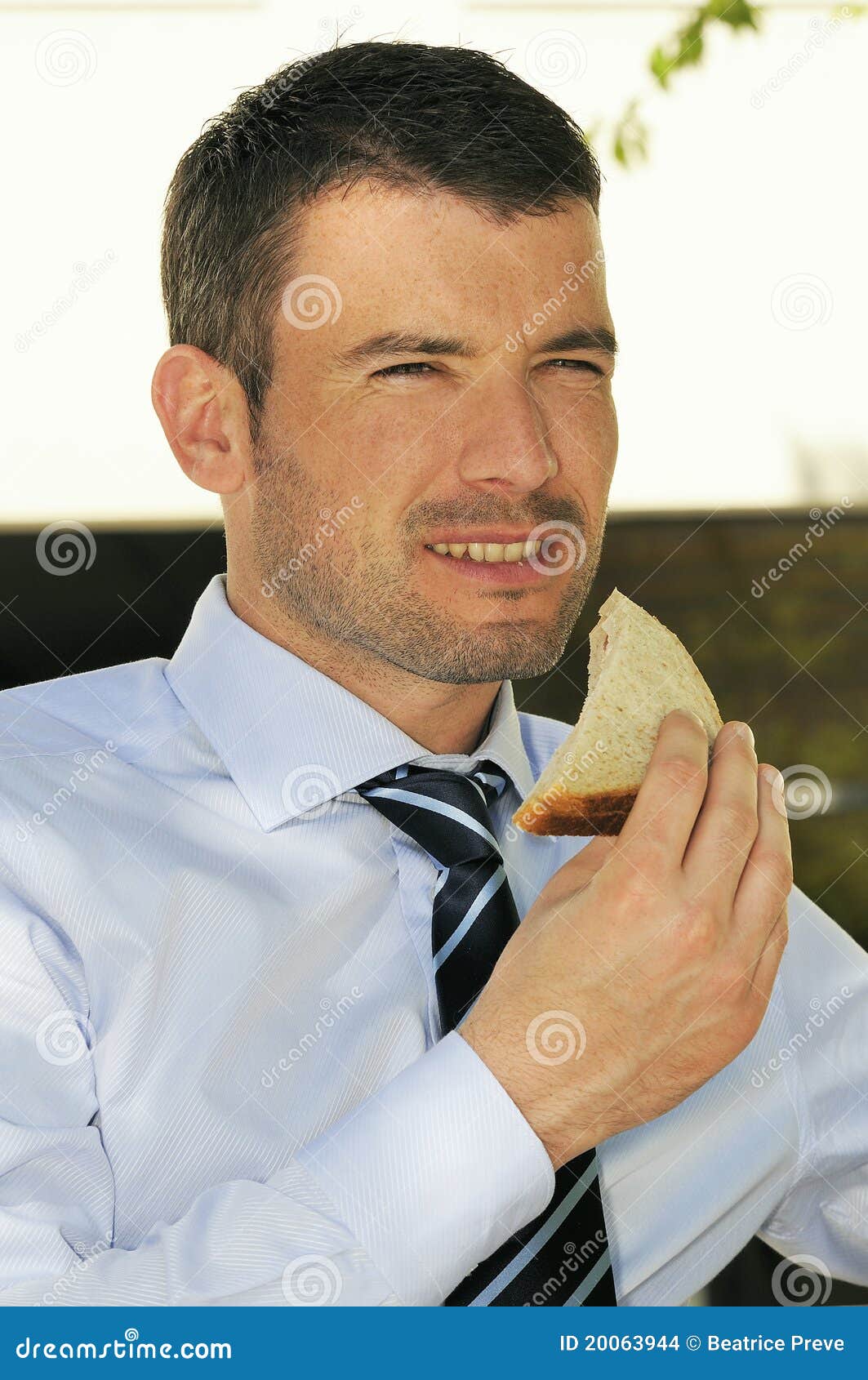 Sandwich man stock photo. Image of eating, lunch, fastfood - 20063944