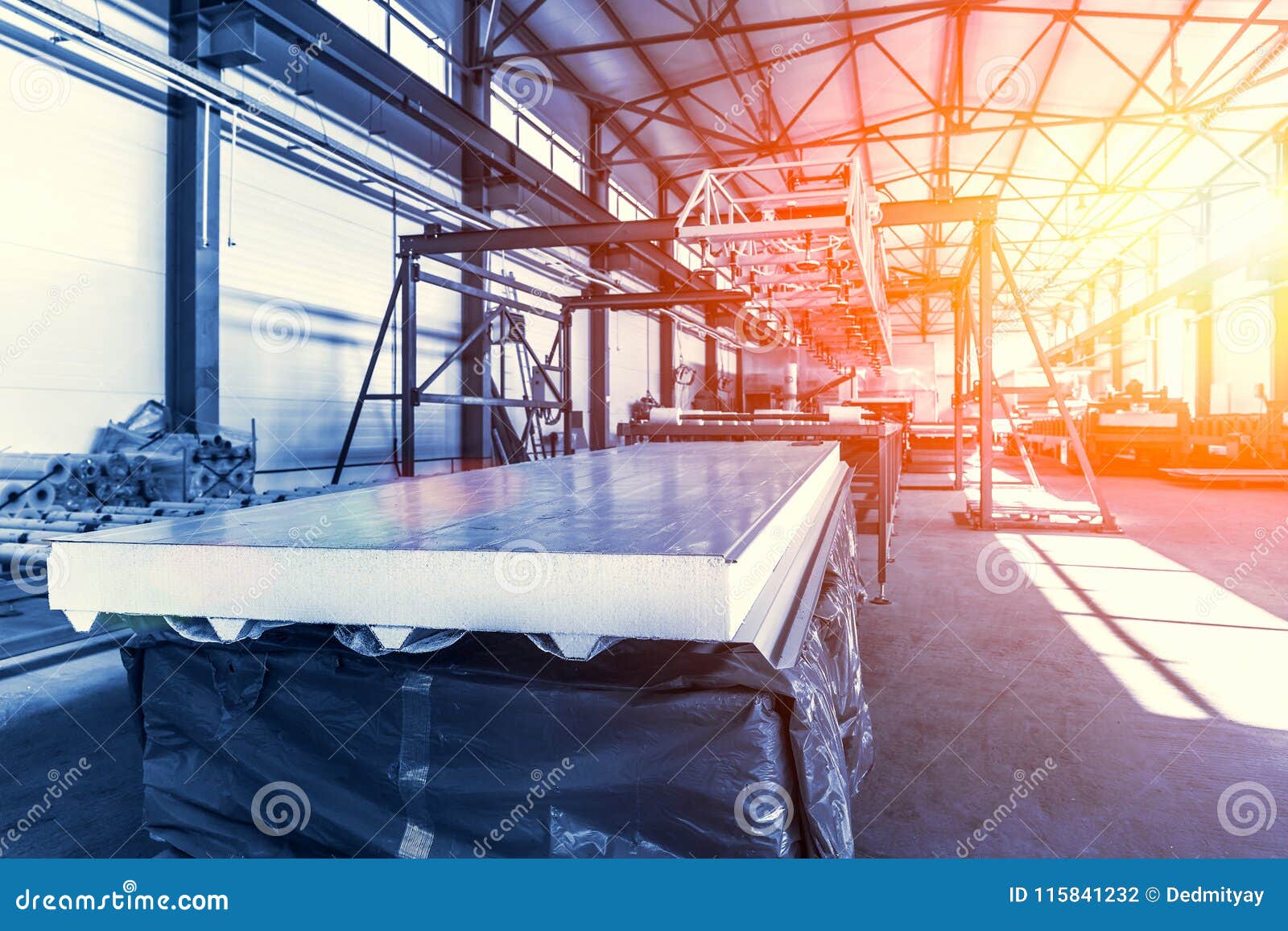 Sandwich Panel Or Metal Work Profiling Factory. New Modern Machine Tool ...