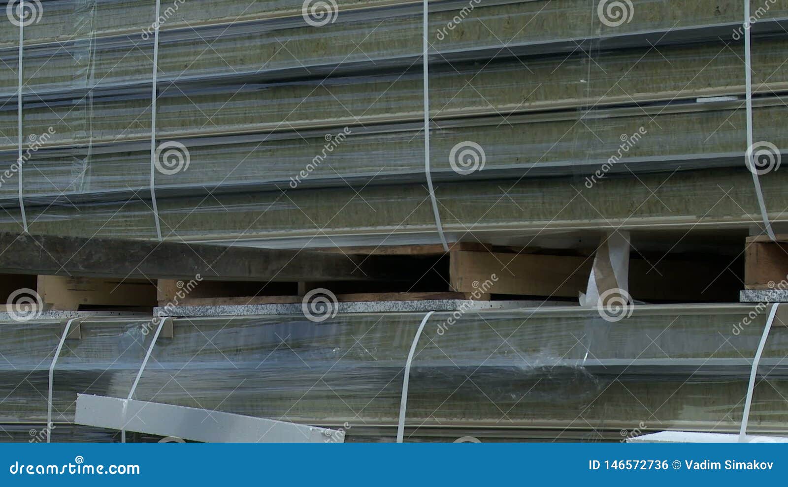 Sandwich Panel Outdoor Loading View Stock Footage - Video of noise ...