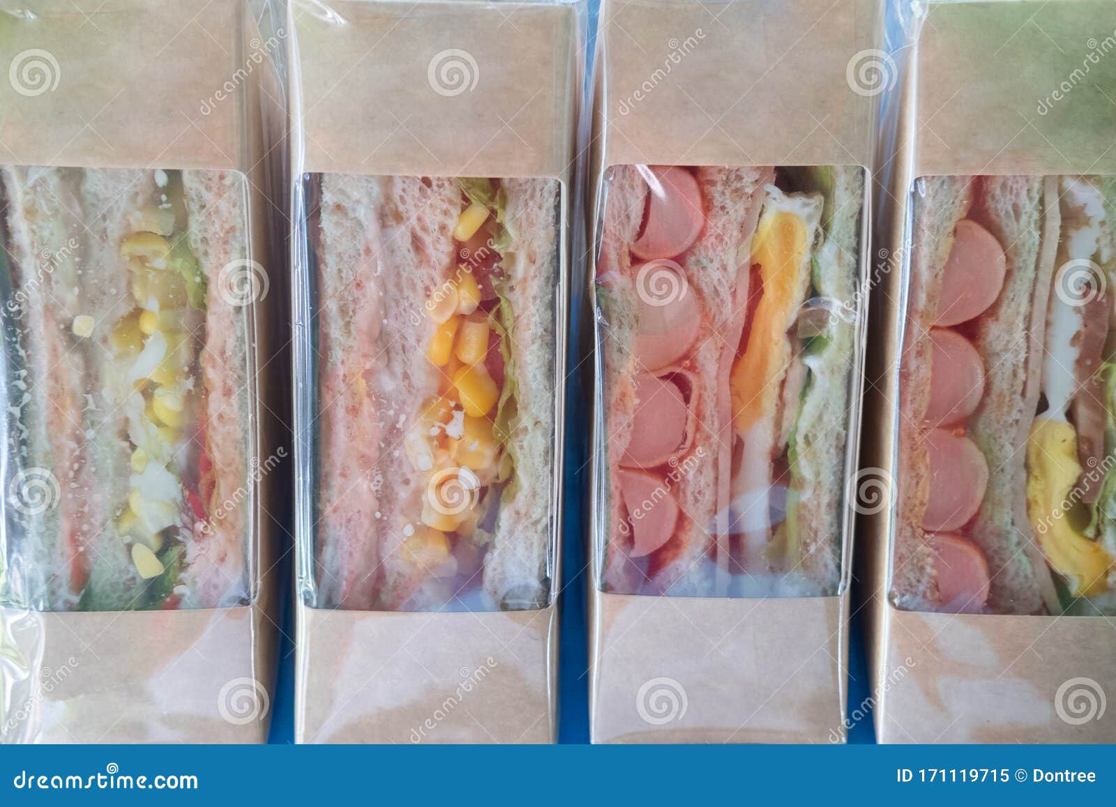 Sandwich in Plastic Package Stock Image - Image of easy, cooked: 171119715