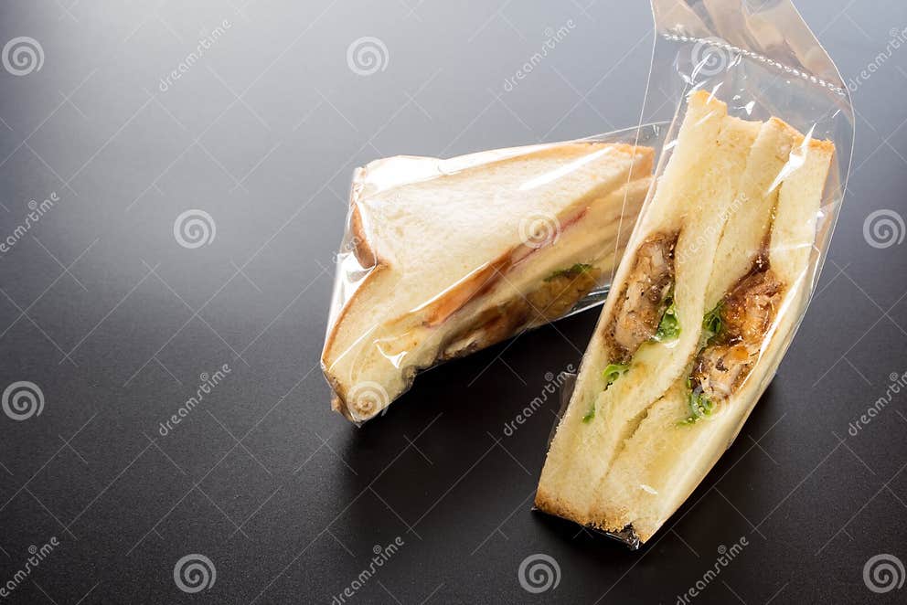 Sandwich in Plastic Packaging Stock Image - Image of fast, fresh: 80215407