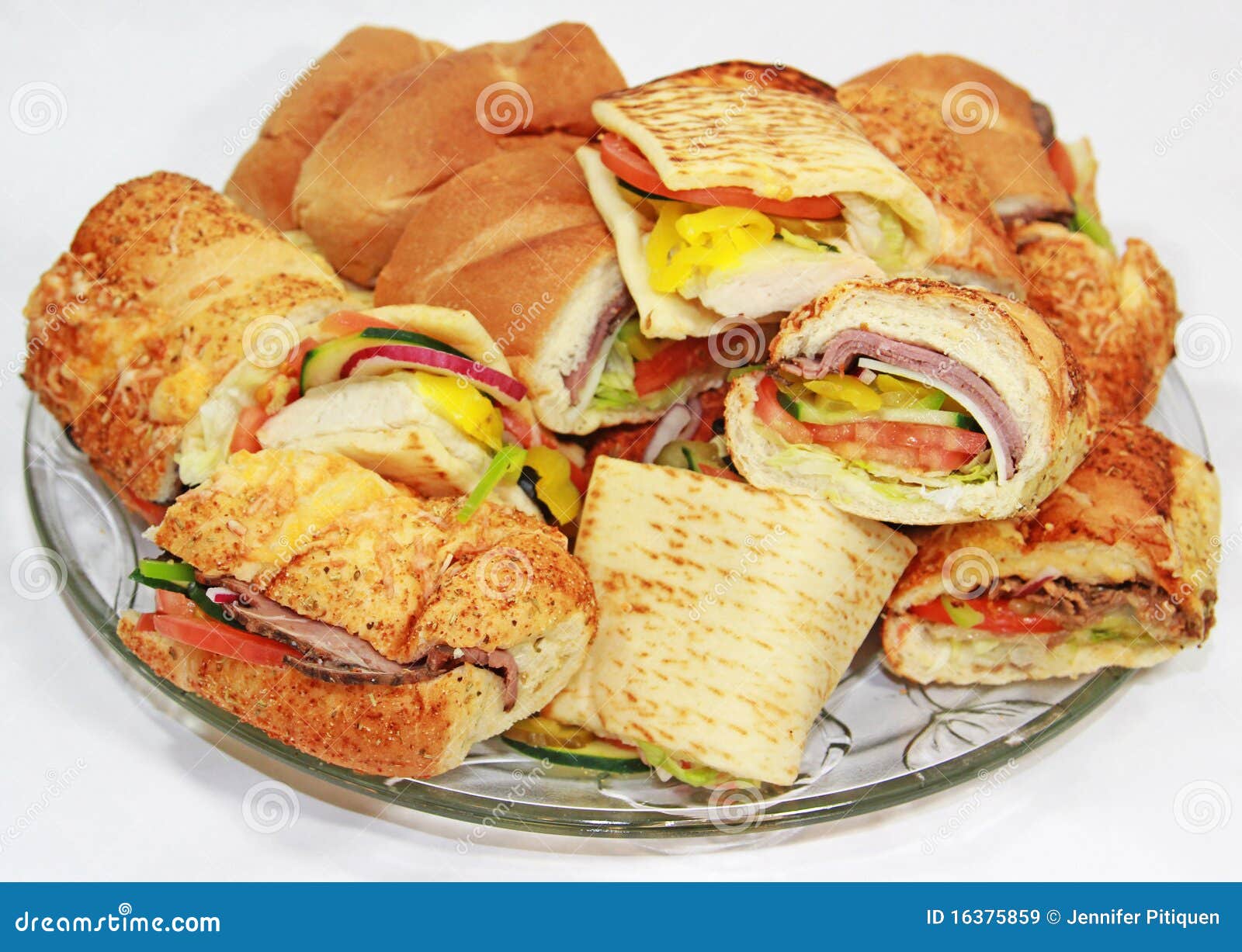 Sandwich Platter stock image. Image of flat, fresh, party - 16375859
