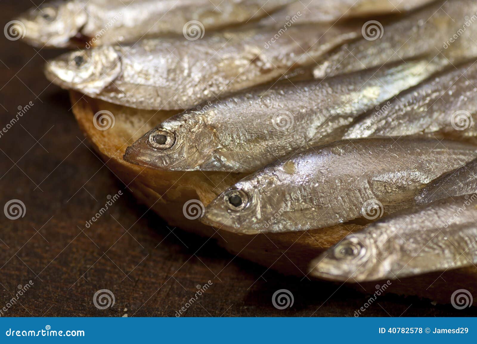 Sandwich with salted fish stock photo. Image of bread - 40782578