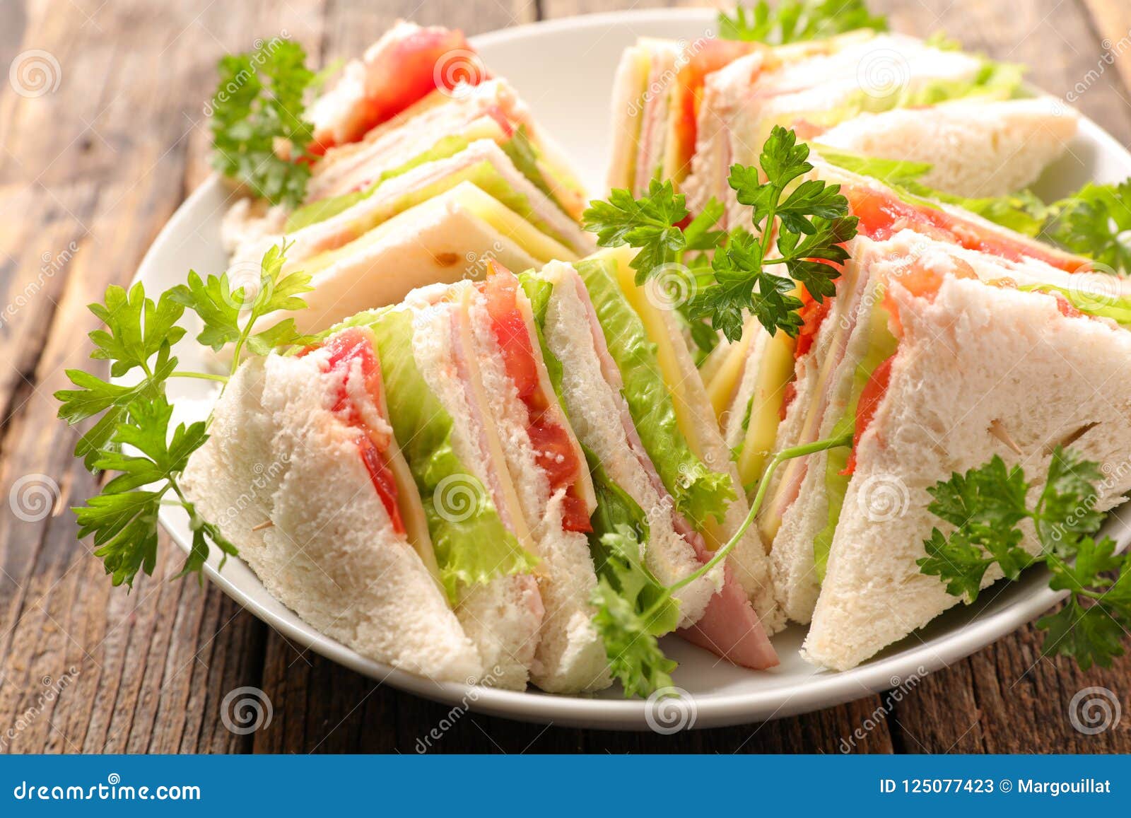 Sandwich stock image. Image of food, dinner, portion - 125077423