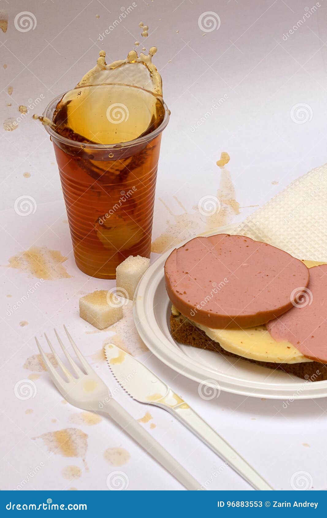 Spoiled Sandwich, Rotten Moldy Inedible Expired Food, Isolated On White ...