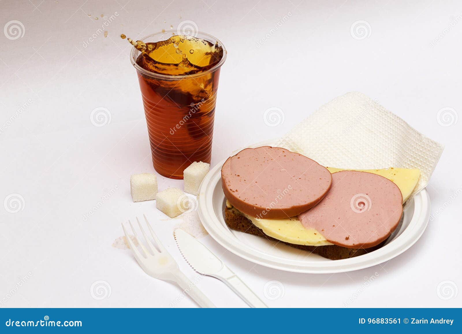 Spoiled Sandwich, Rotten Moldy Inedible Expired Food, Isolated On White ...