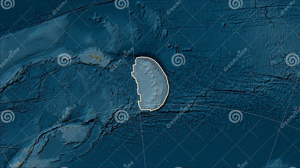 Sandwich Tectonic Plate. Physical Map Stock Illustration - Illustration ...