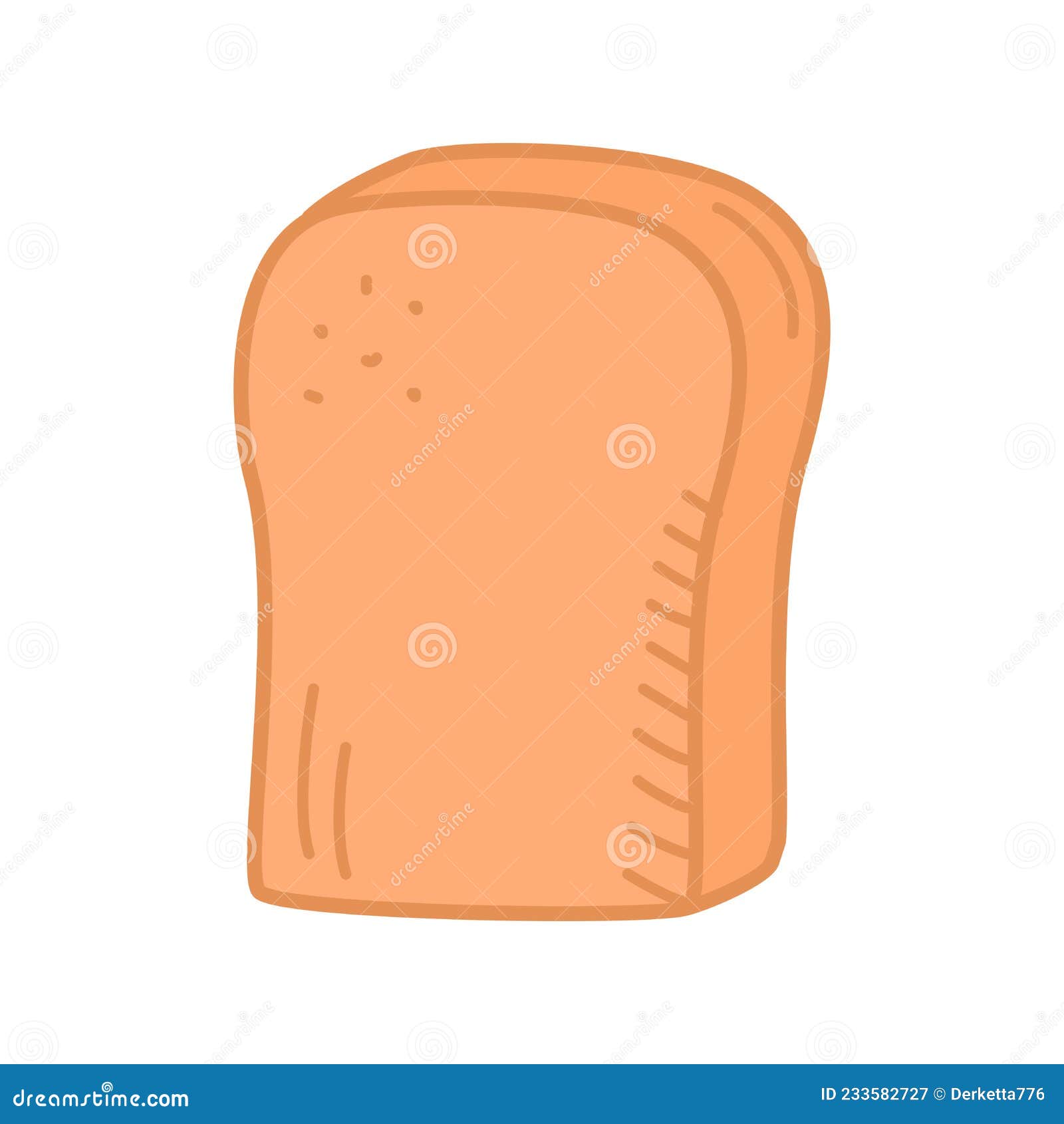 Piece Of Bread With Mold Isolated. Foul Food Vector Illustration ...