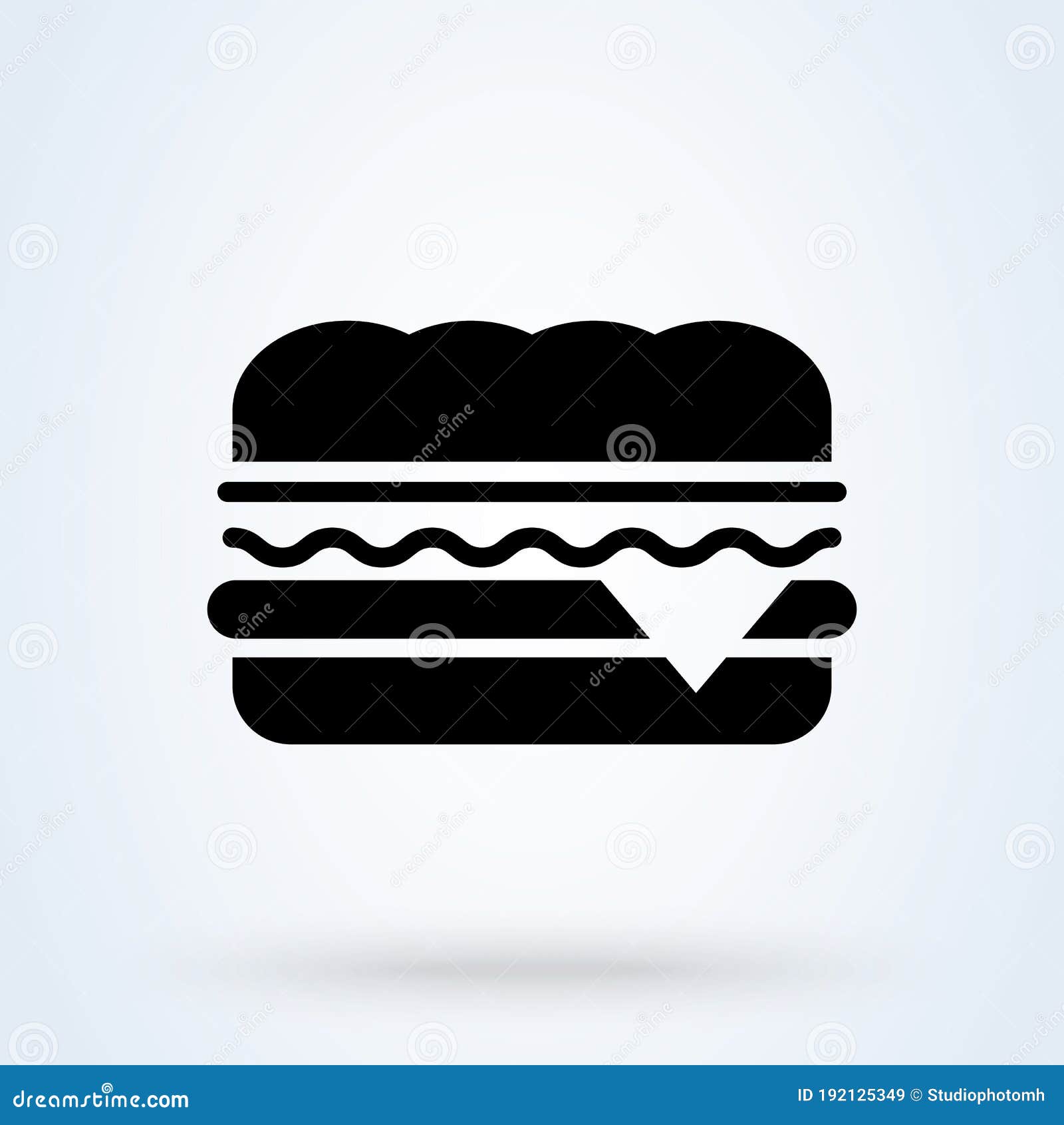 Sandwich. Vector Simple Modern Icon Design Illustration Stock Vector ...