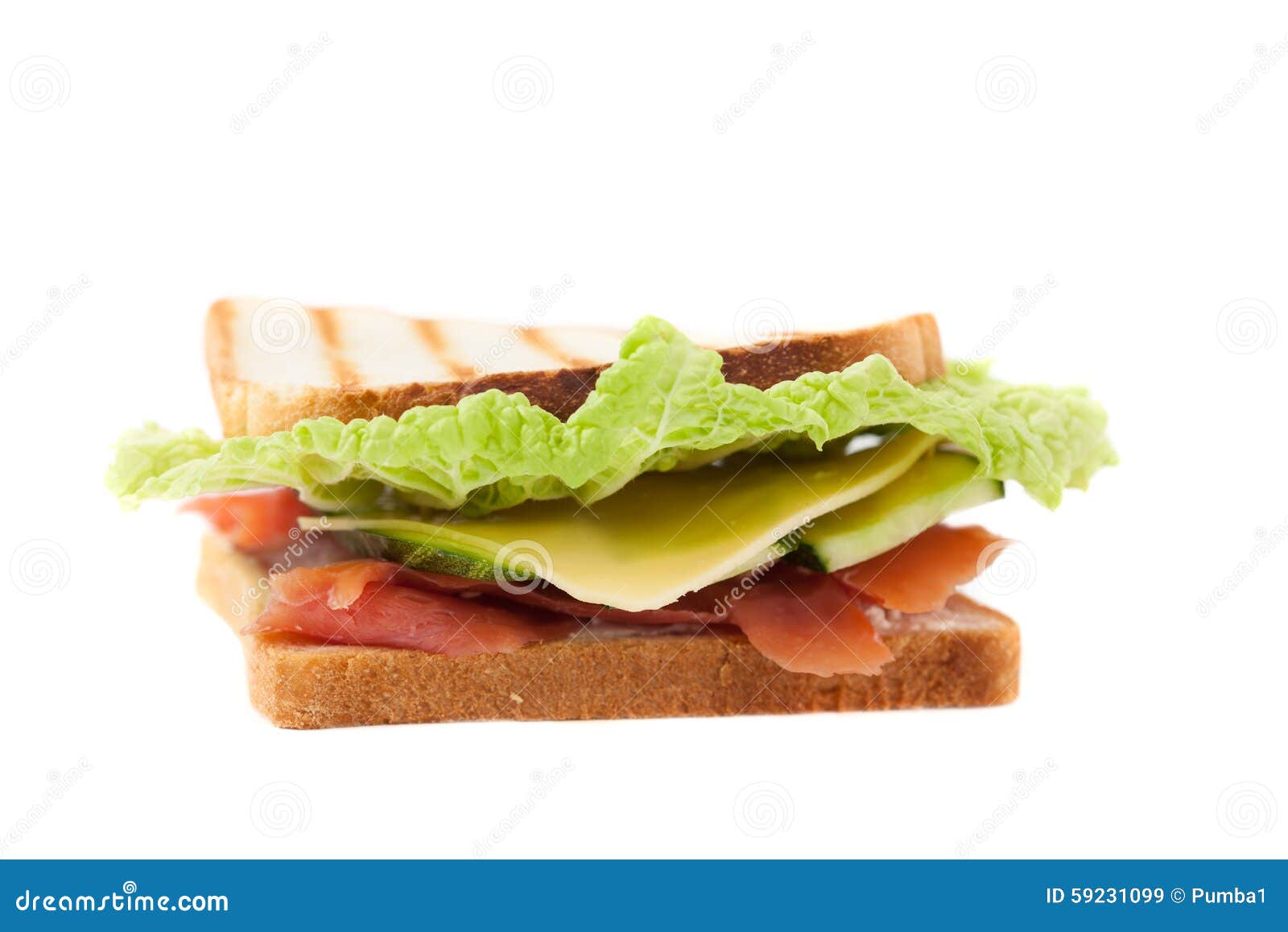 Sandwich on a White Background Stock Image - Image of nutrition, meat ...