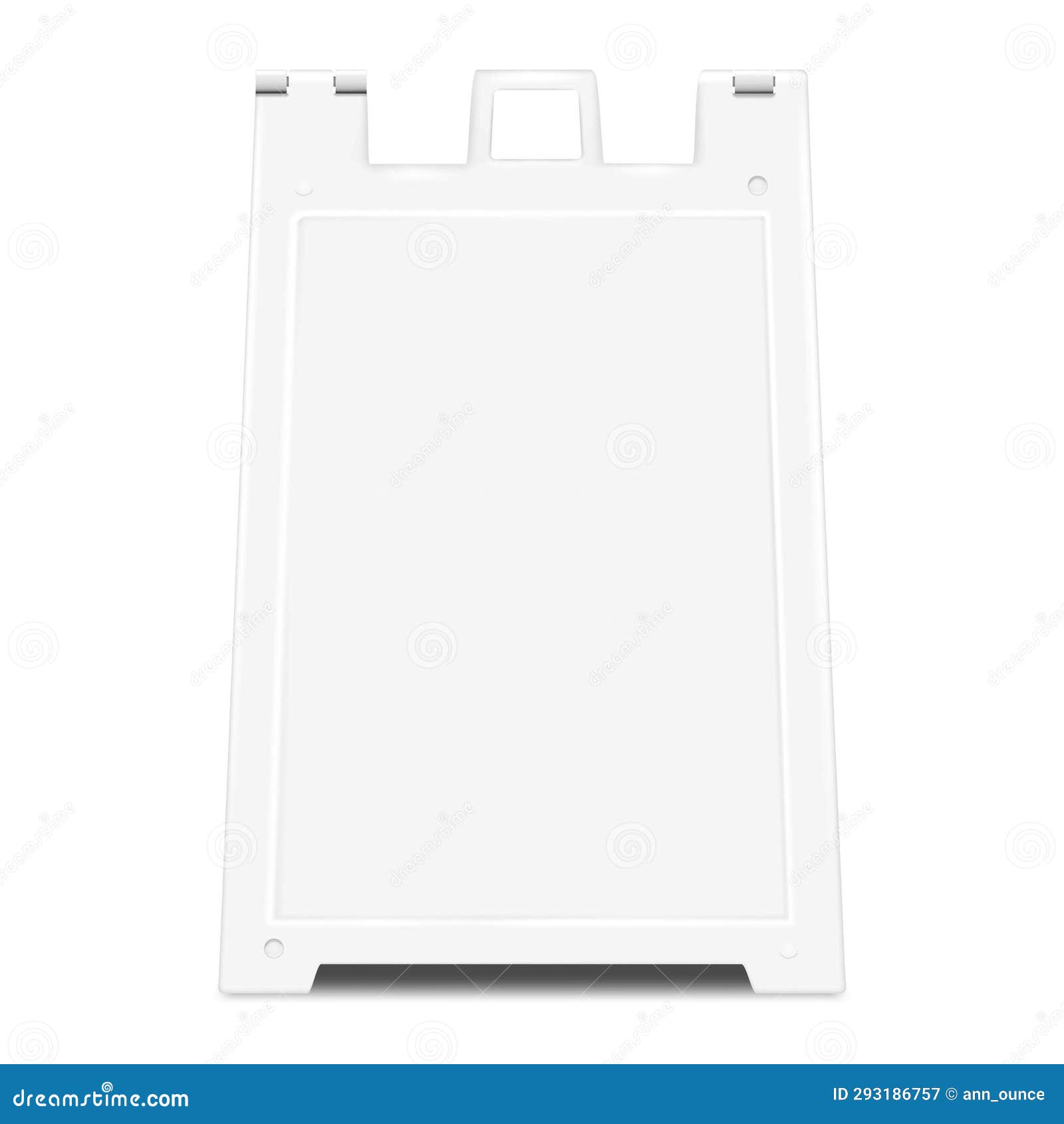 Sandwich White Board Vector Mockup. Blank A-frame Advertising Display ...