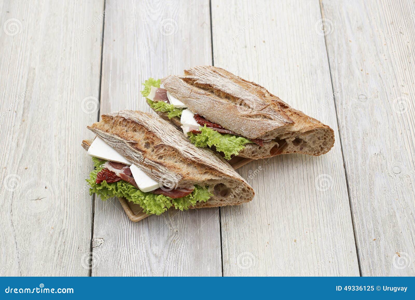 Sandwich on a Wooden Texture Stock Image - Image of cheese, grain: 49336125