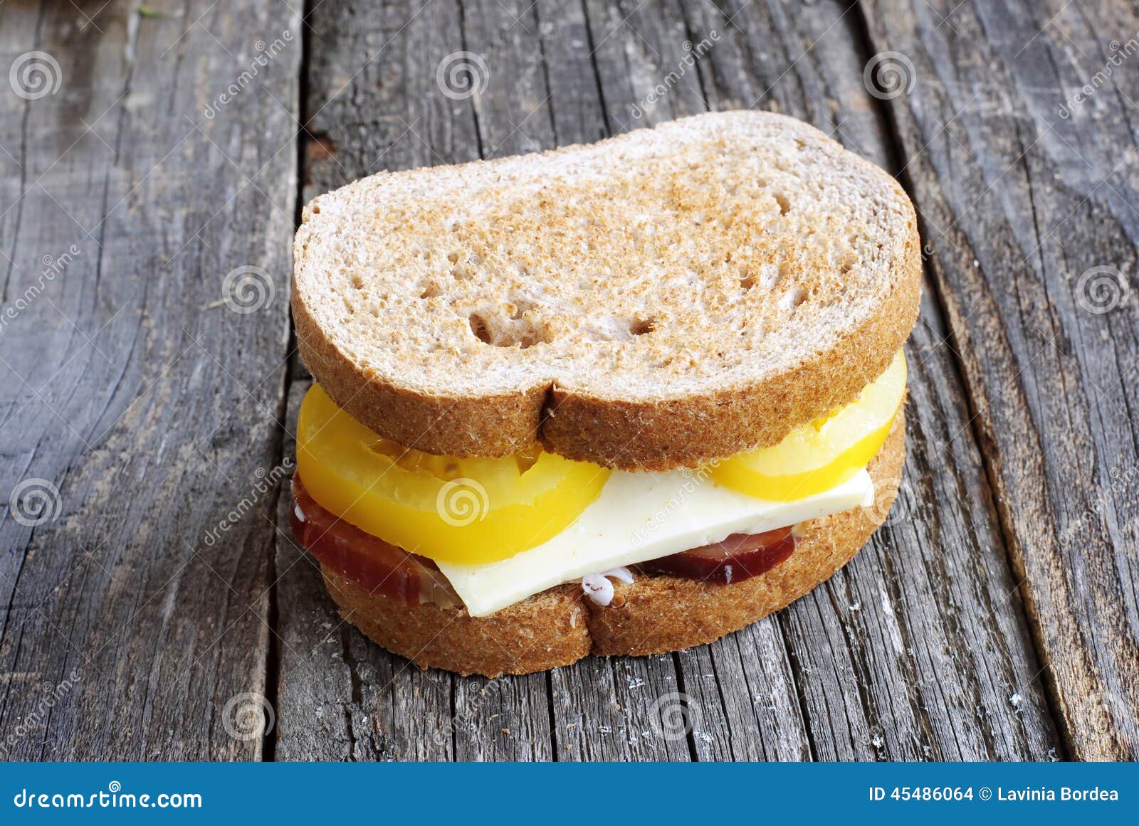 Sandwich with Yellow Tomato Stock Photo - Image of lettuce, brown: 45486064