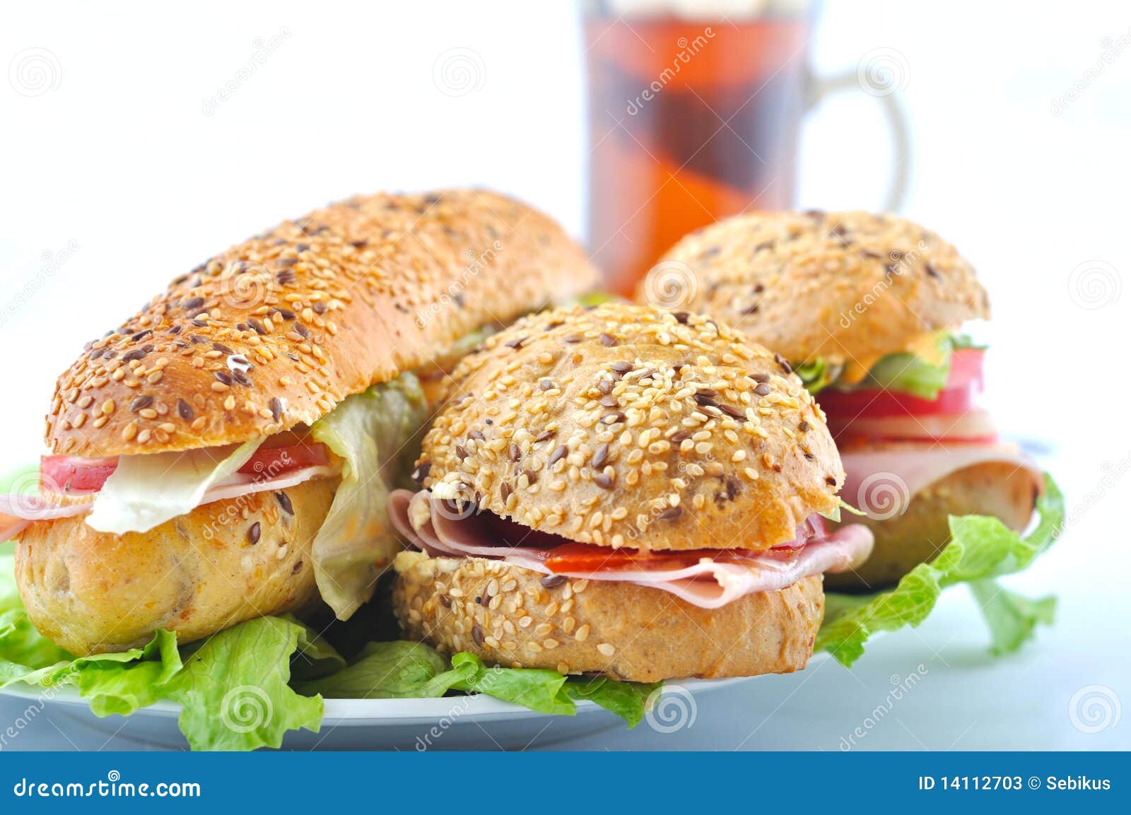 Sandwiches stock image. Image of american, fresh, closeup - 14112703